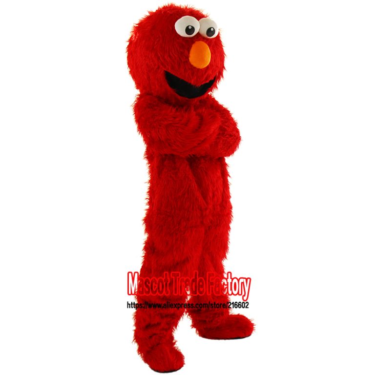 Selling Long Fur Elmo Mascot Costume Character Cosplay Cartoon ...