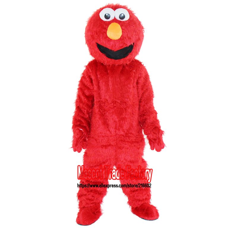 Selling Long Fur Elmo Mascot Costume Character Cosplay Cartoon ...