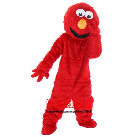 Selling Long Fur Elmo Mascot Costume Character Cosplay Cartoon ...