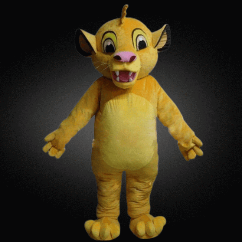 Masoct Lion King Simba Mascot Costume Anime Cosplay Kits For Adult ...