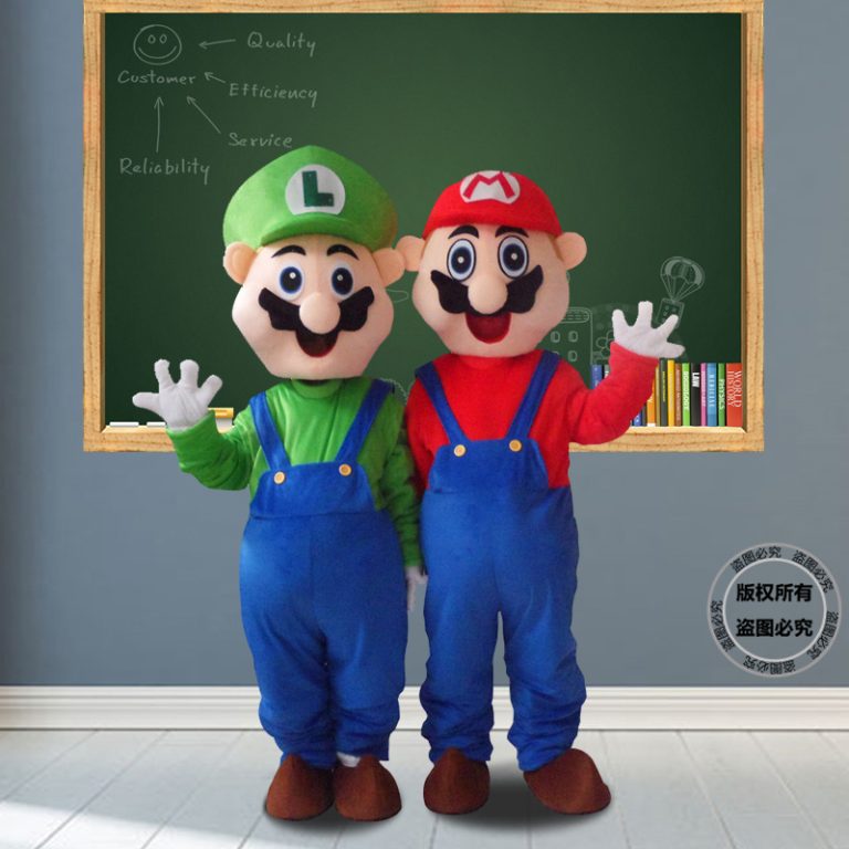 Super Mario Bros Cosplay Dolls Costumes Walking Clothing Props Anime ...