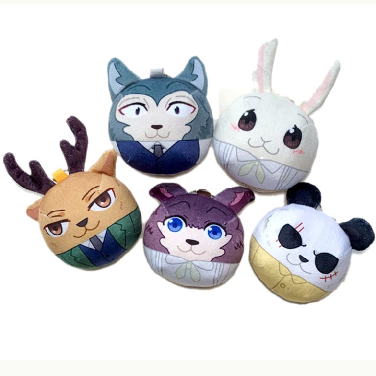 Japanese Anime Beastars Haru Legosi Wolf Gouhin Panda Plush Keychain ...