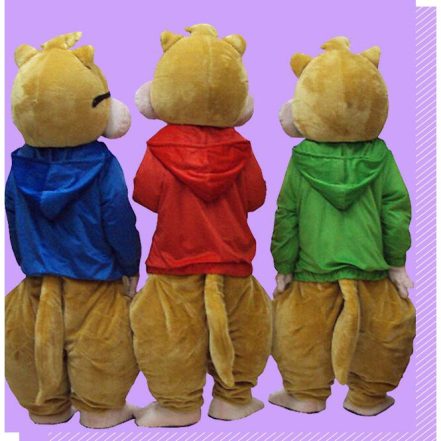 Alvin And The Chipmunks Mascot Costume Cosplay Anime Clothes Theme ...