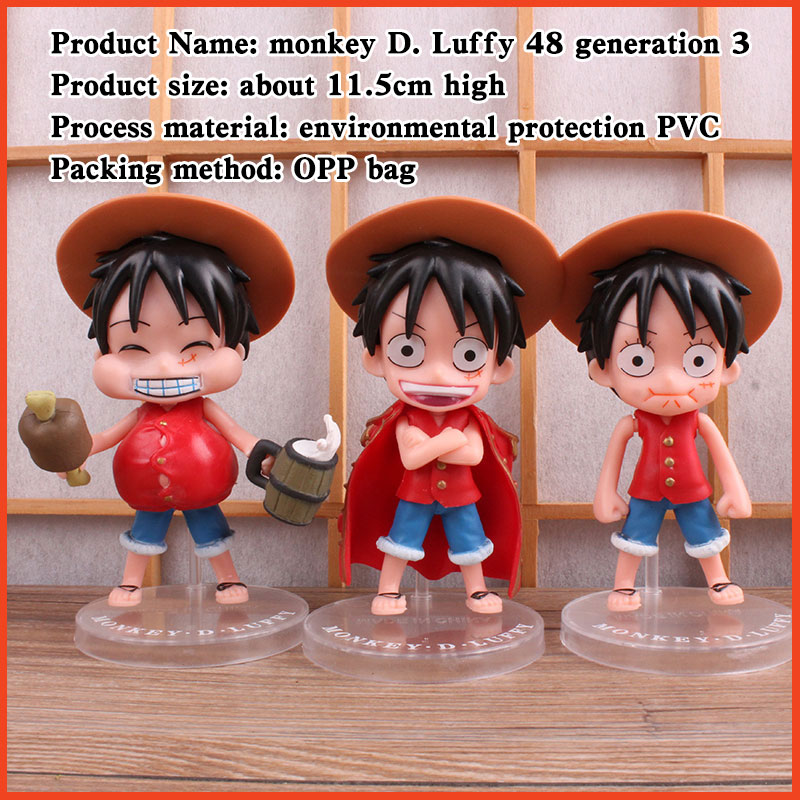 Anime One Piece Luffy Roronoa Zoro Action Figure Going Merry Doll ...