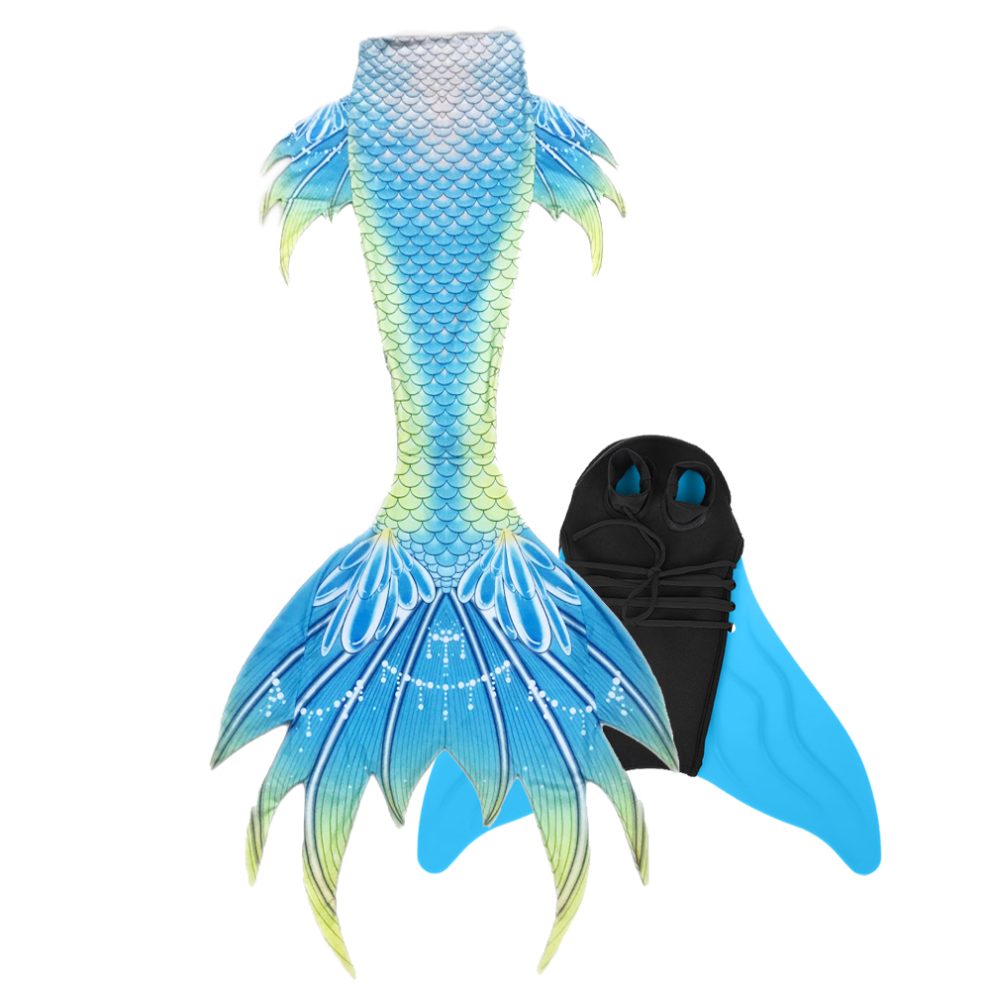 Mermaid Tail For Swimming Swimsuit And Fins Tails Monofin Adult Kids ...