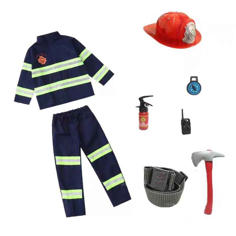 Carnival Children’s Costume Kids Boys Firefighter Sam Uniform Fireman ...