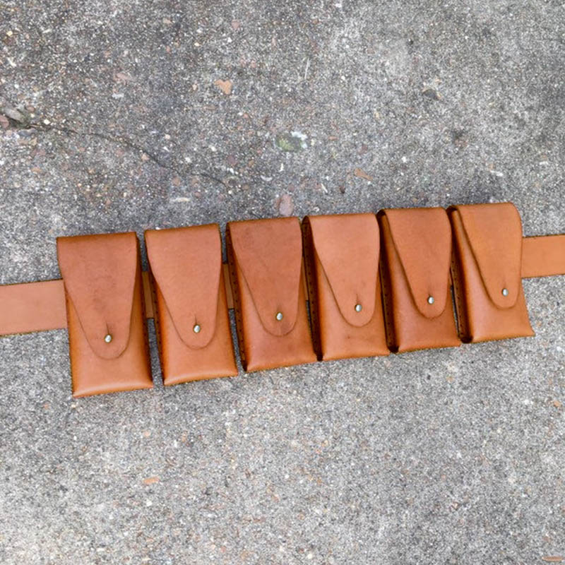 Steampunk Star Belt Pouch Leather Bandolier Ammo Bag Sash Larp People ...