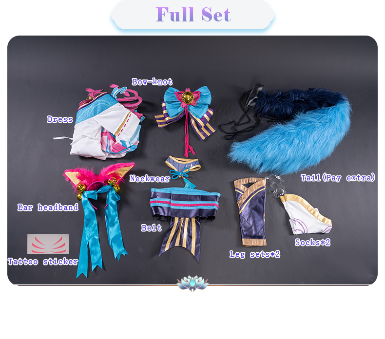 Uwowo Ahri Lol Cosplay Costume Spirit Blossom League Of Legends Outfits ...