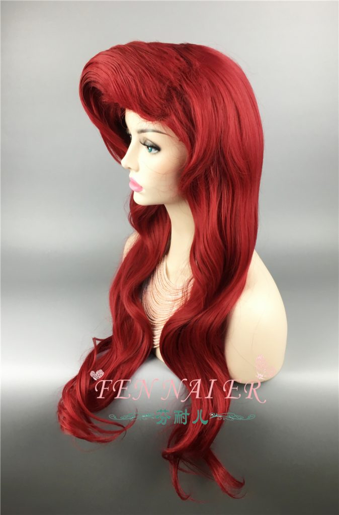 The Little Mermaid Wigs Body Wave Wavy Princess Ariel Cosplay Wig Heat ...