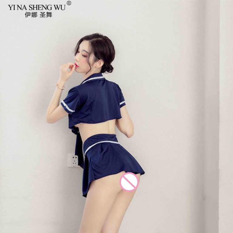 Cosplay Women Sexy Lingerie Sailor Ds Stage Costumes Low Waist Student Stewardess Uniforms ...