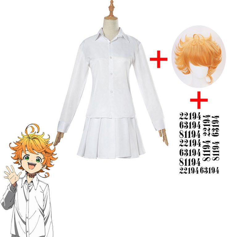 The Promised Neverland Cosplay Costume Student Uniform Emma Norman Ray ...