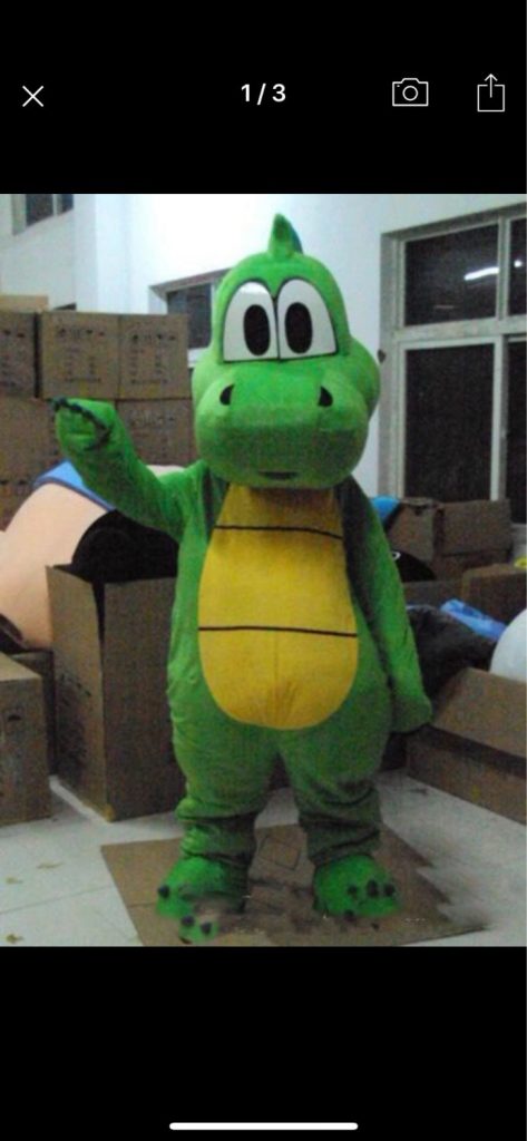 High Yoshi Dinosaur Super Mario Mascot Costume - CosplayWare.com