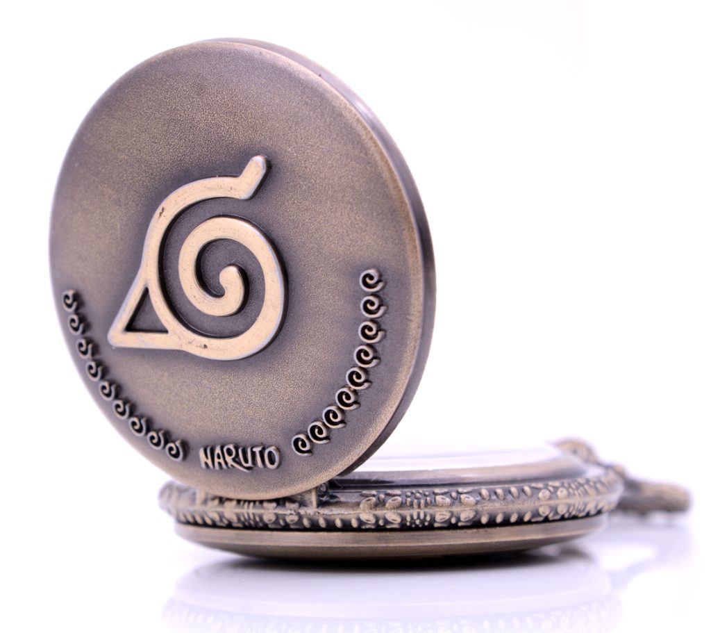 Naruto Konoha Ninja Village Mens Boys Girls Quartz Pocket Watch Cosplay ...