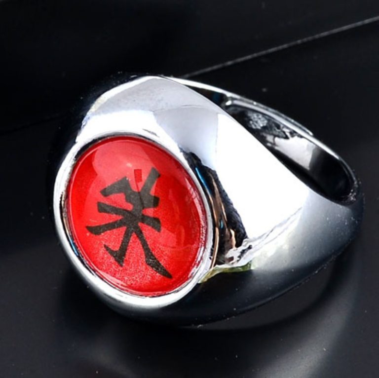 10pcs Full Set Metal Naruto Akatsuki Member Ring Kid Japanese Ninja ...
