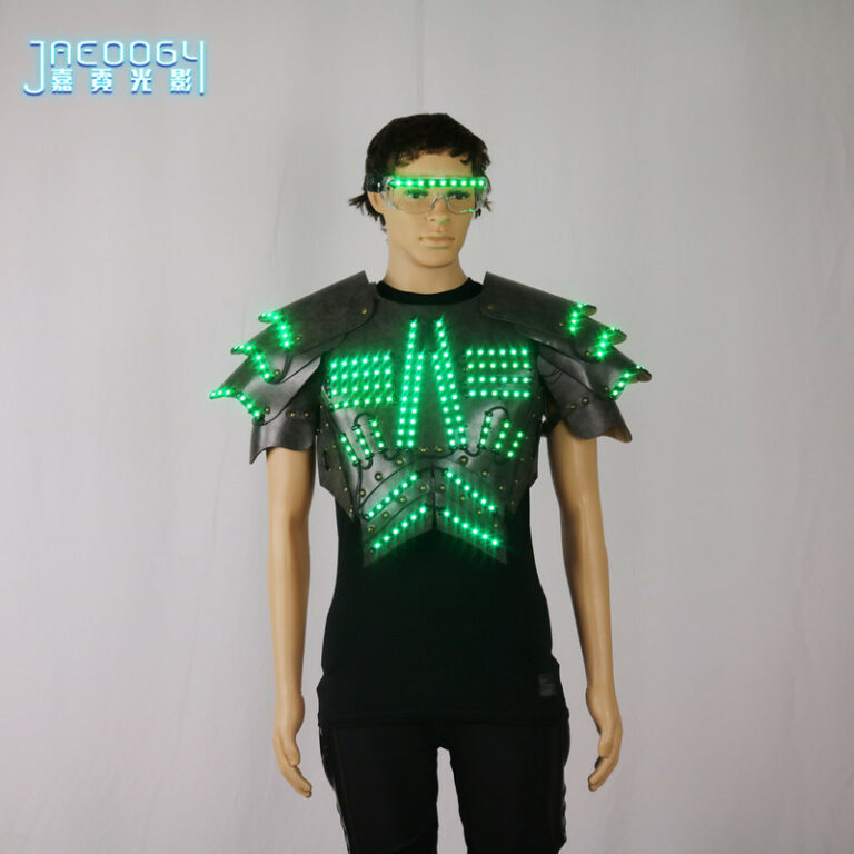 Led Glowing Cosplay Costume Stage Dj Armor With Fluorescent Glasses ...